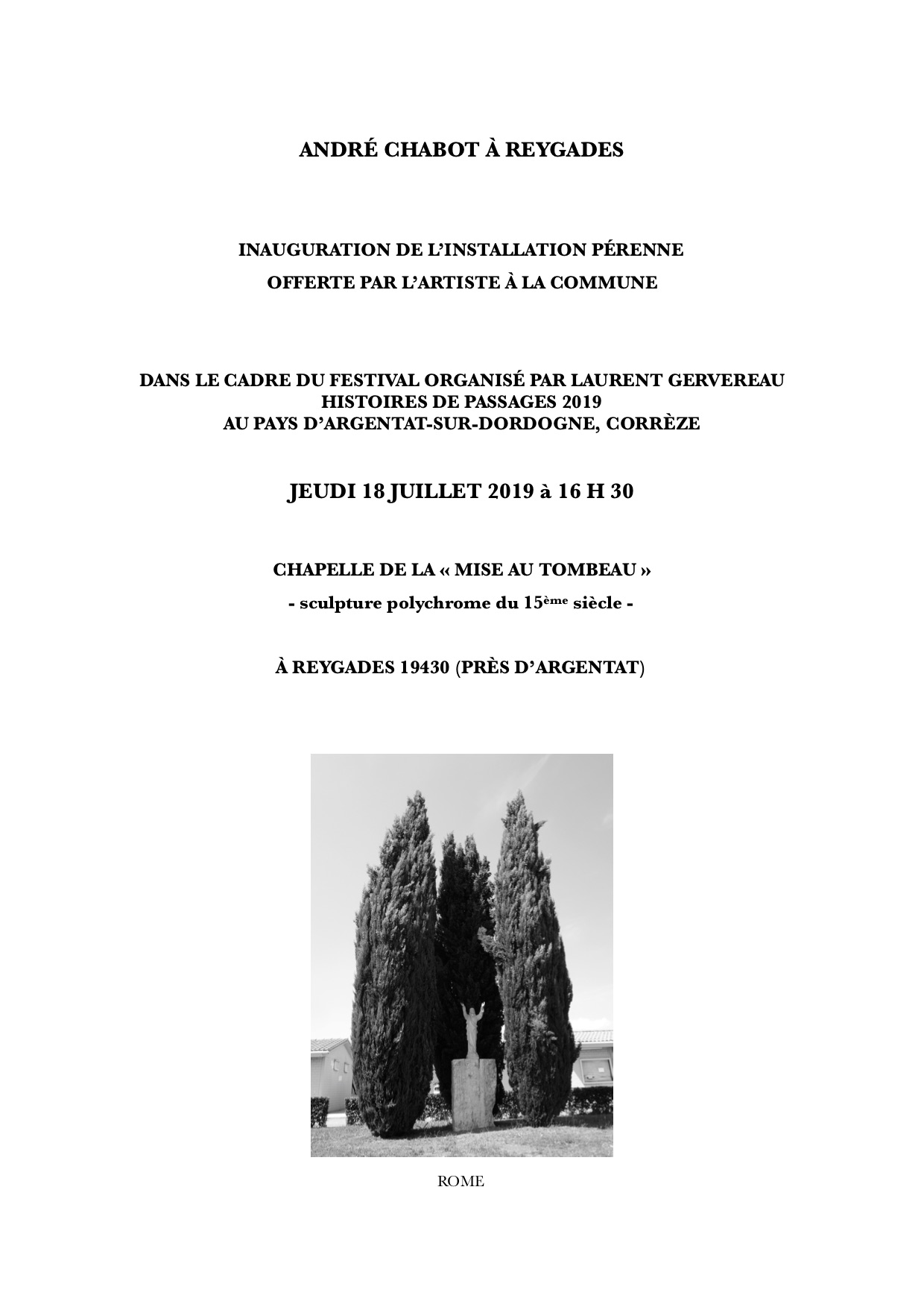 Installation à Reygades